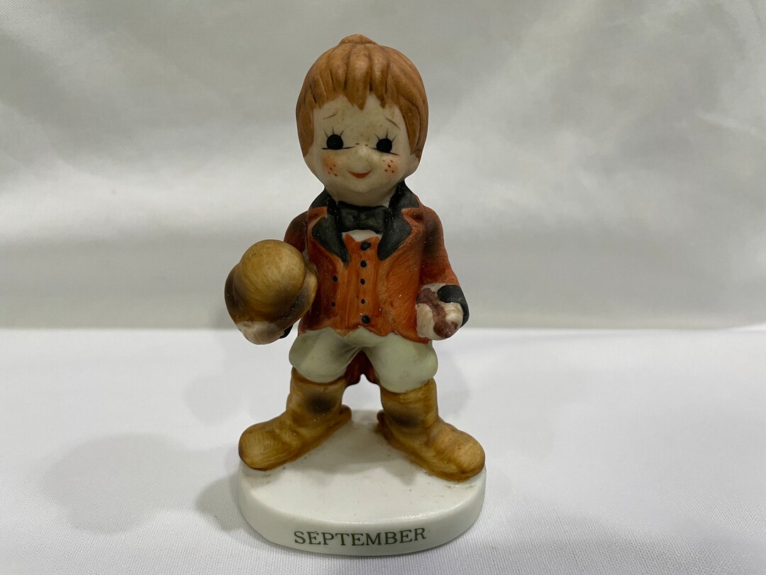 Lefton Hand Painted September Birthday Boy, Boy Horse Rider 6343 - Etsy