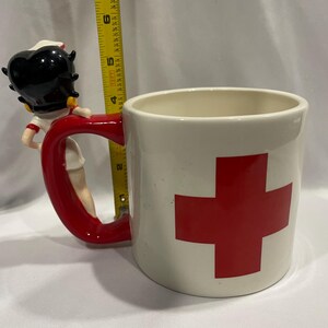 Betty Boop Red Cross Mug, Nurse Betty Boop, Pacifica Super Size Mug ...