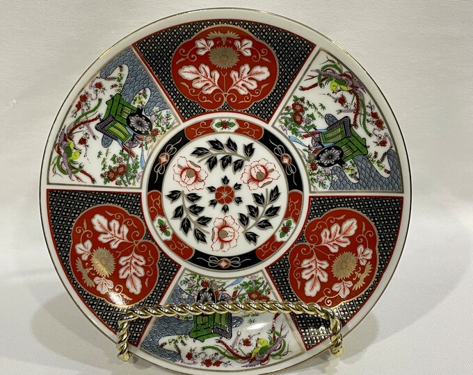Imari Porcelain Plate 6.25" Plate With Japanese Scenes - Etsy