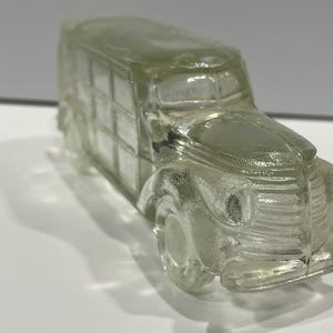 Woody Station Wagon Glass Candy Container, Vintage Candy Container, Car ...