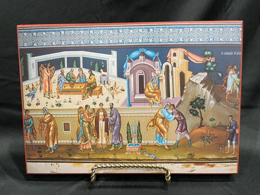 Icon of the Parable of the Prodigal Son, Wooden Wall Hanging, Boscobel ...