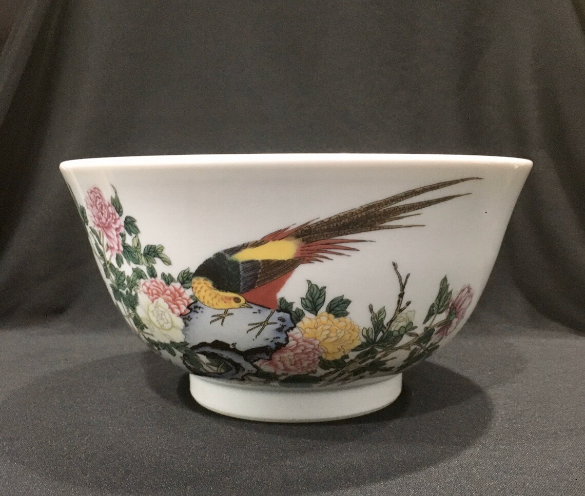 Vintage Lenox Asian Happiness Hoho Birds and Flowers Bowl | Etsy