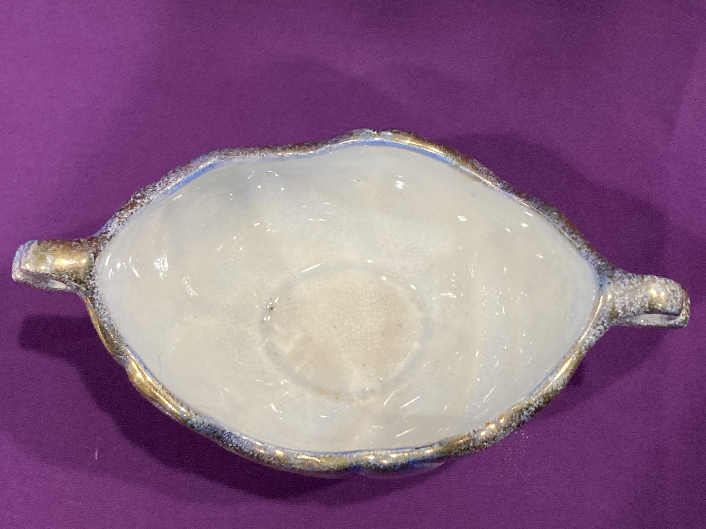 Royal Fenton Genuine Fenton Ware Double Handled Bowl Gold | Etsy