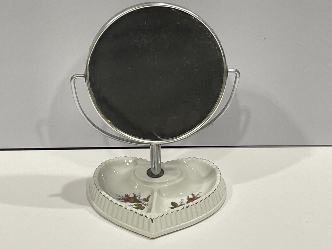 Moss Rose Small Vanity Mirror, Vanity Mirror With Moss Rose Base, Small ...
