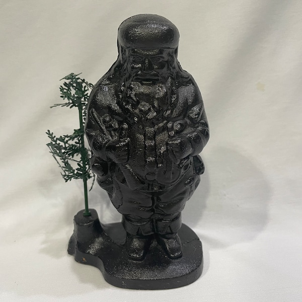 Cast Iron Santa Bank - Etsy