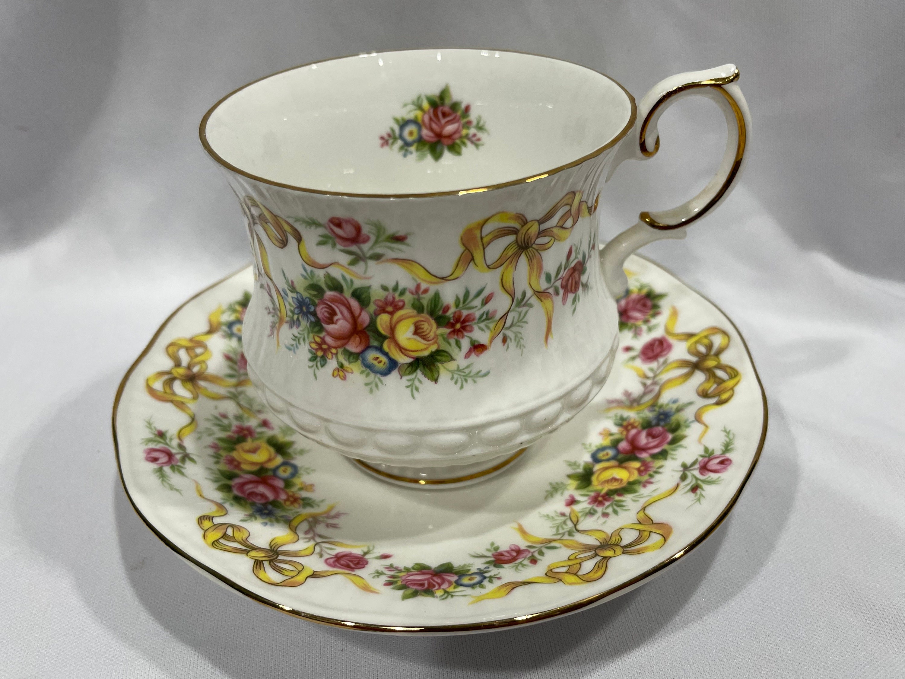 Ribbon Rose Bone China - Etsy Ribbon Rose Bone China - Etsy