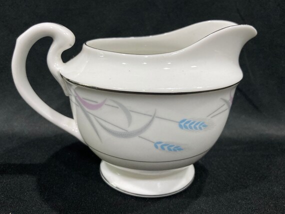 Valmont Fine China Royal Wheat Pattern Blue Wheat With Gray | Etsy