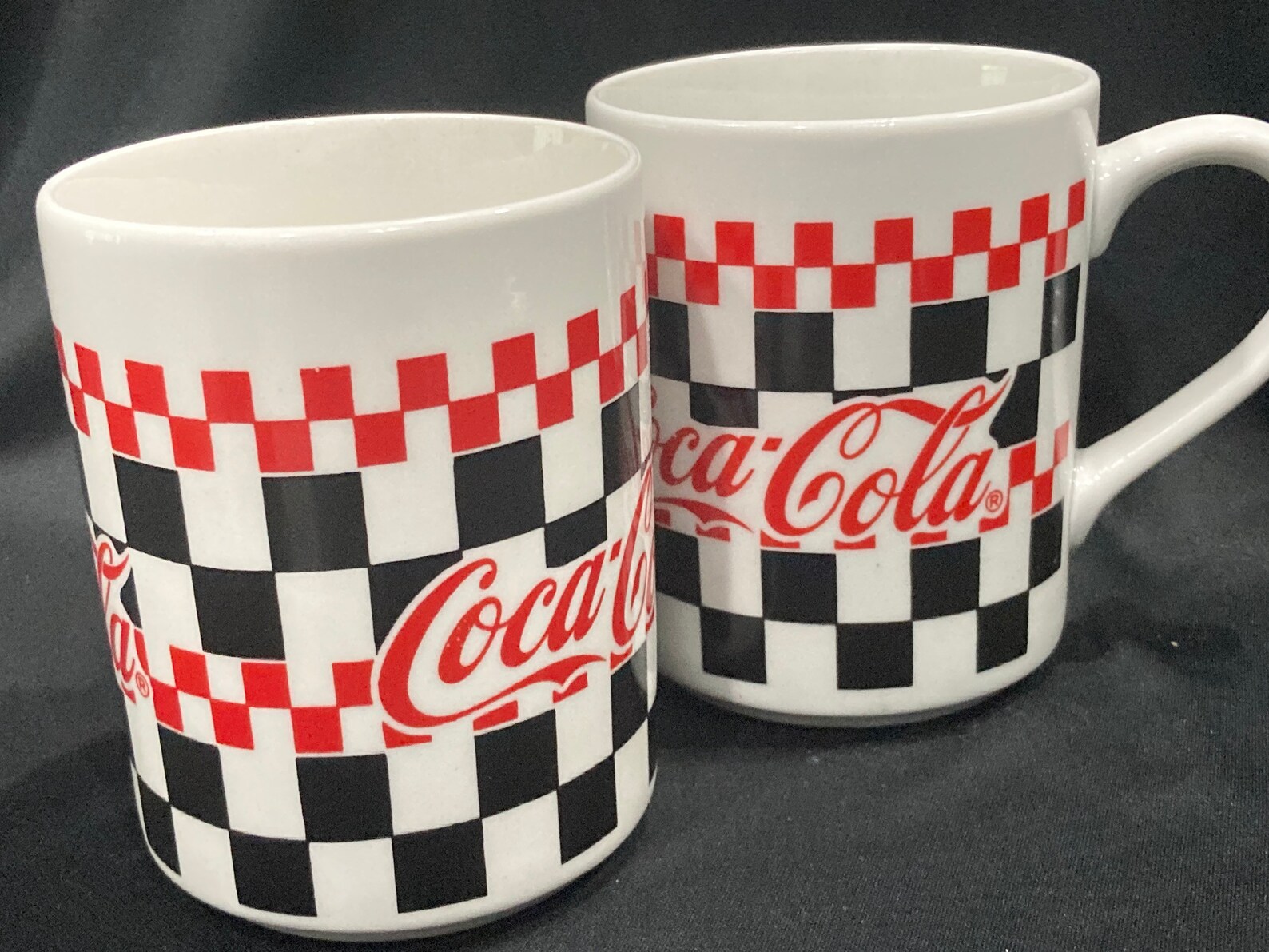 Coca Cola Checkerboard Mugs by Gibson Design Things Go Better | Etsy
