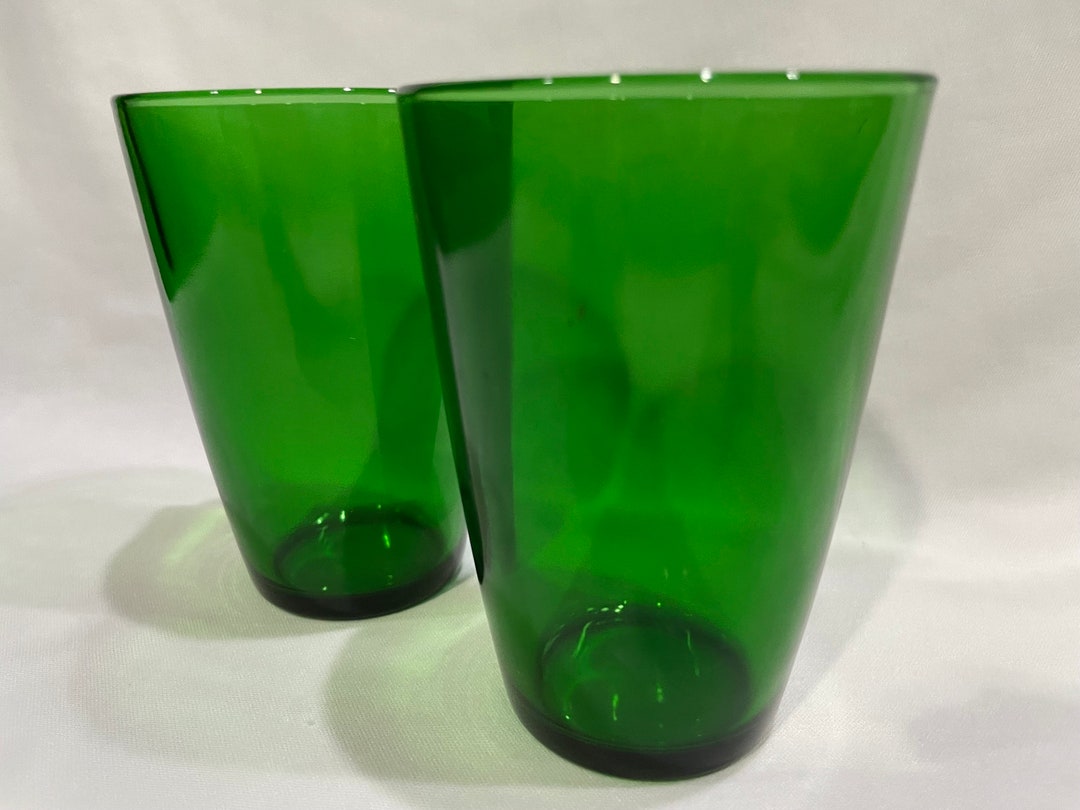 Anchor Hocking Green Juice Glasses 8 Oz Glasses Set Of 2 Etsy anchor-hocking-green-juice-glasses-8-oz-glasses-set-of-2-etsy