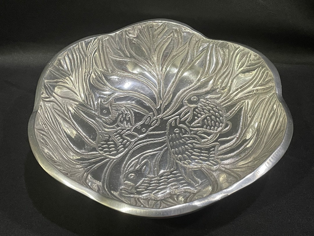 Arthur Court Metalware Bunny Rabbit Bowl - Etsy