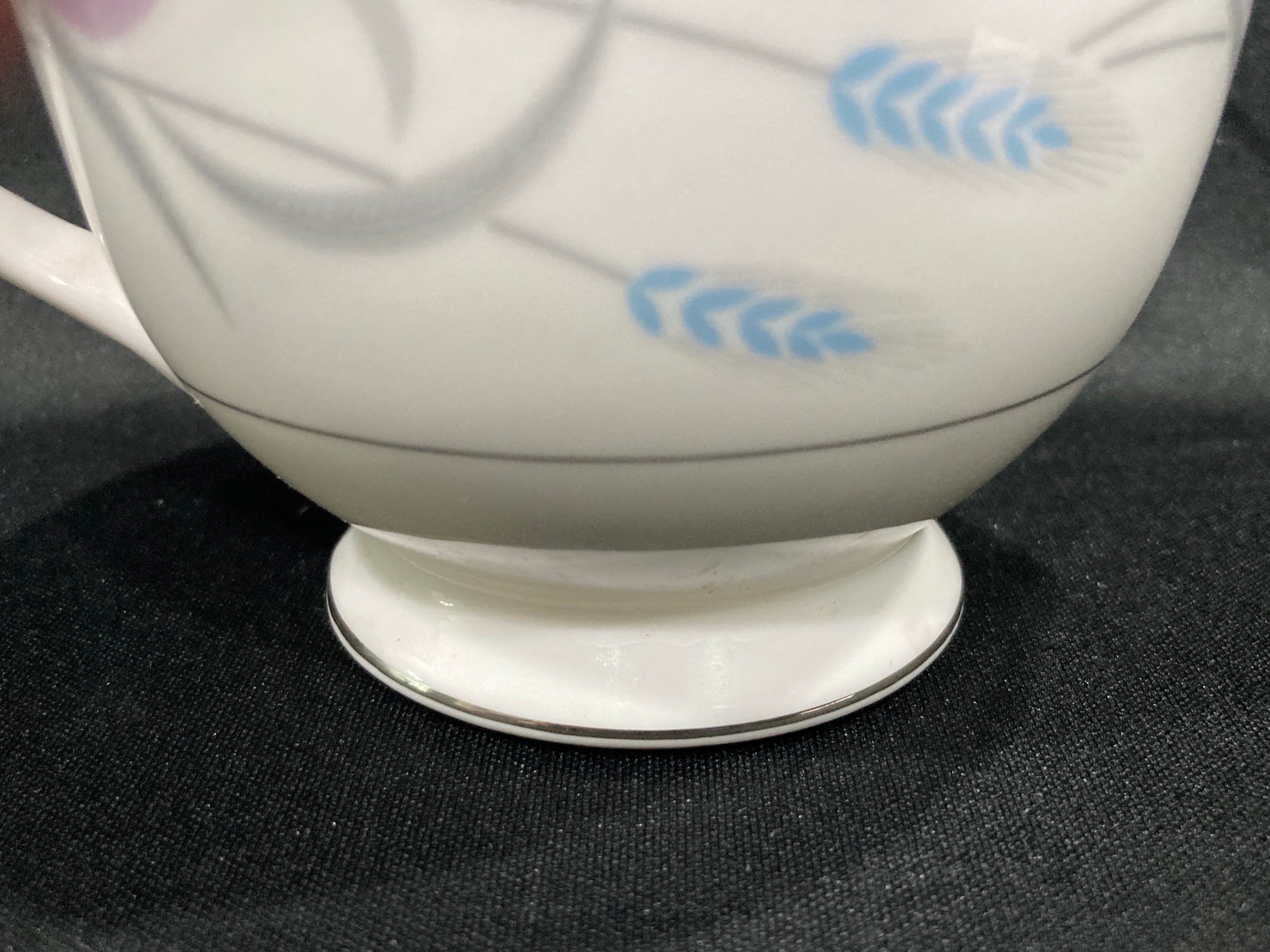 Valmont Fine China Royal Wheat Pattern Blue Wheat With Gray | Etsy