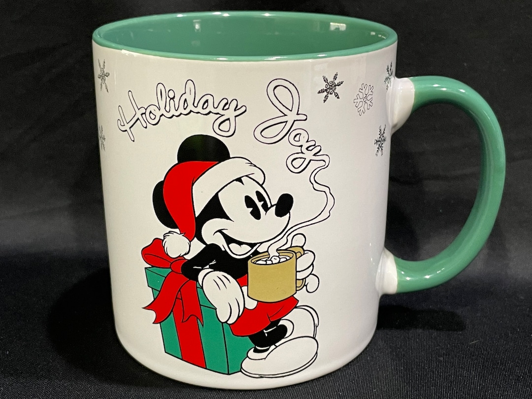 Mickey Holiday Joy Coffee Mug, Mickey Mouse Christmas Mug, Walt Disney ...