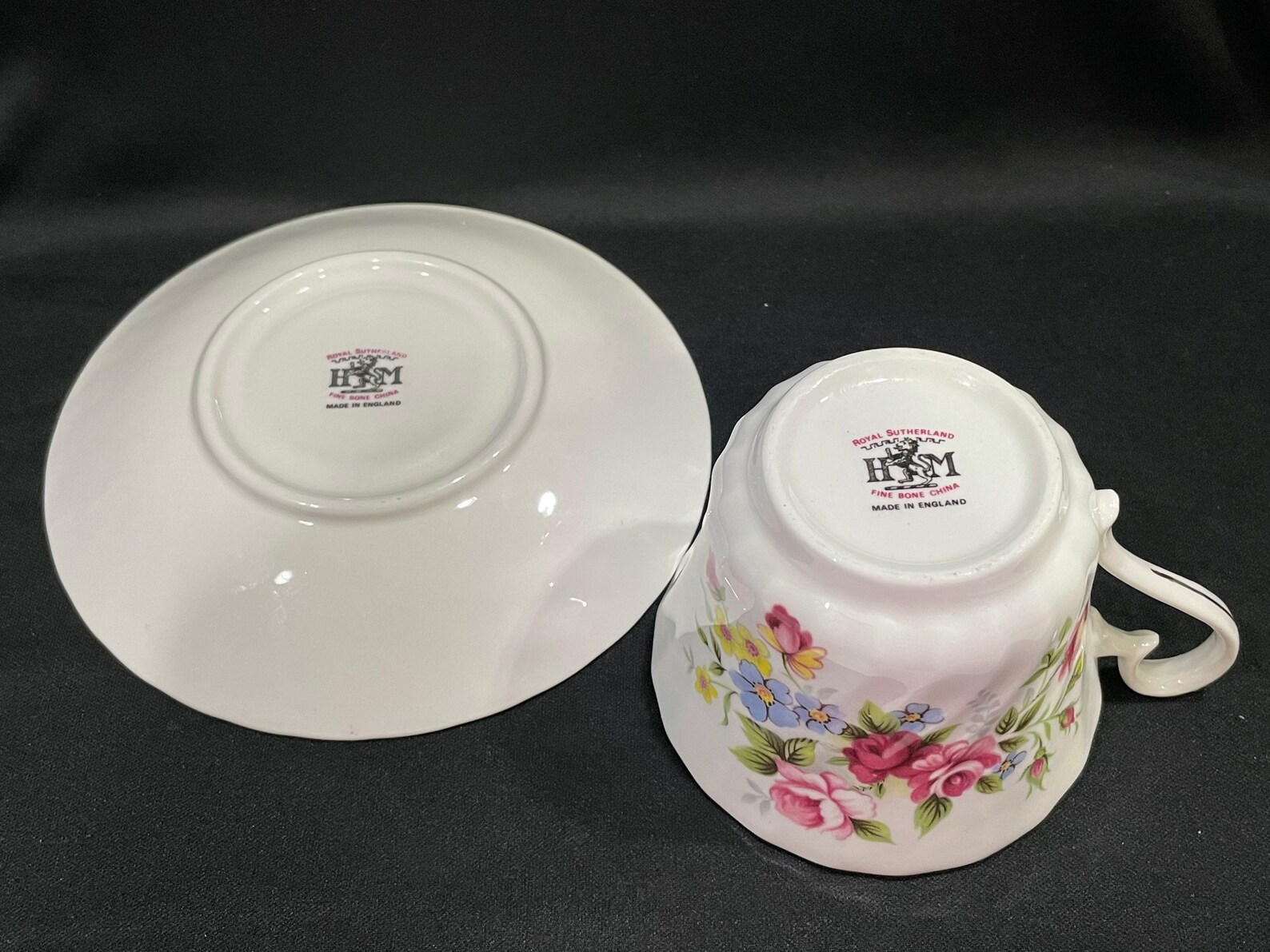 H&M Royal Sutherland Fine Bone China Floral Spray Cup and | Etsy
