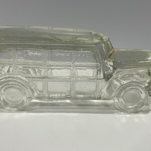 Woody Station Wagon Glass Candy Container, Vintage Candy Container, Car ...