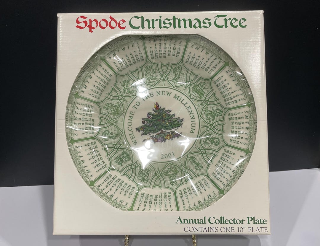 Spode Millenium Calendar Plate, Welcome to the New Millennium, Spode ...