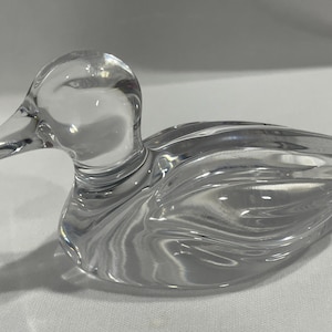 Crystal Duck, Glass Duck, Duck Paperweight - Etsy