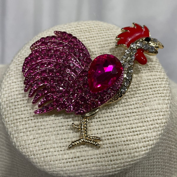 Pink Rooster - Etsy