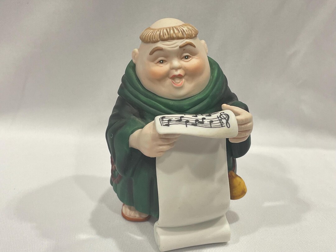 Dept 56, Merry Maker, Sidney the Singer, Friar With Song Scroll, Monk ...
