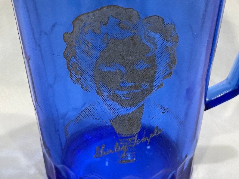 Shirley Temple Cobalt Blue Pitchar Cobalt Blue Pitcher Small - Etsy