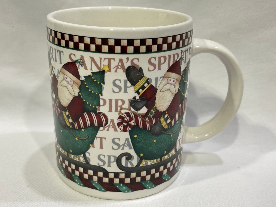 Santa's Spirit, Debbie Mumm, Sakura by Oneida, 10 Ounce Mug, Holiday ...