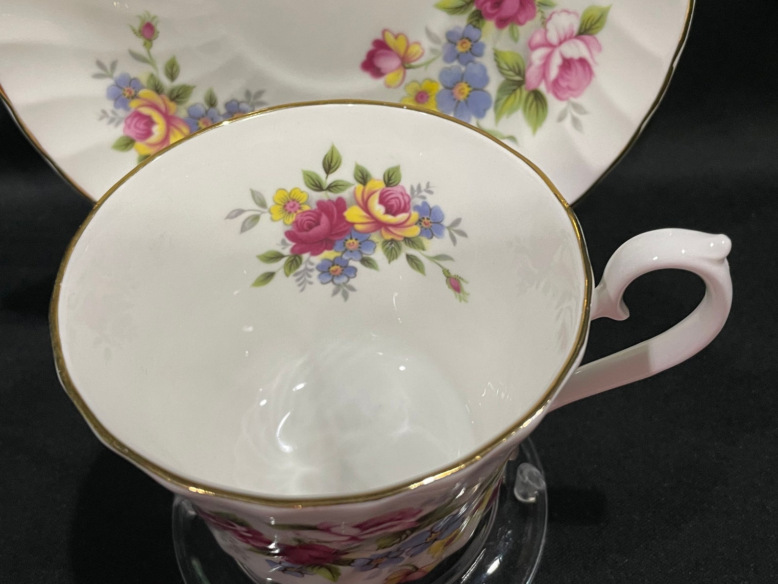 H&M Royal Sutherland Fine Bone China Floral Spray Cup and | Etsy