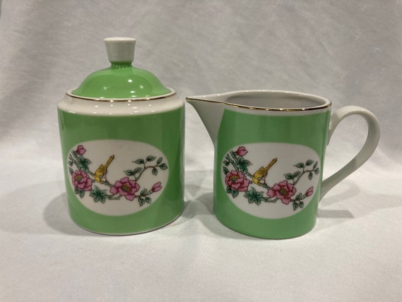 Chinese Fantasy Shafford China Company Bright Green Creamer - Etsy