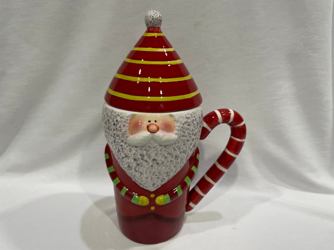 Sakura by Oneida, Bright Christmas Holiday, Oversized Santa Mug With ...