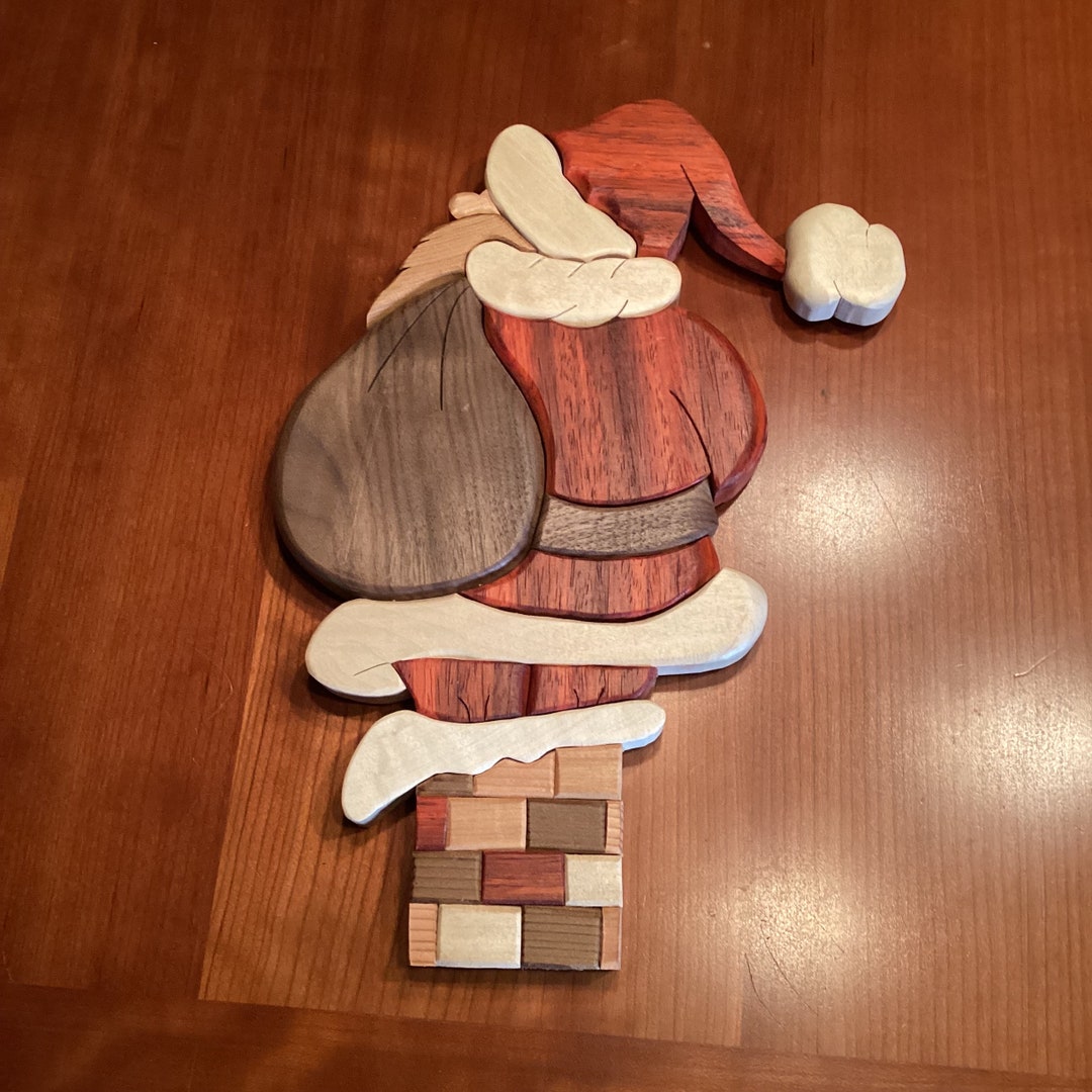 Santa in Chimney - Etsy