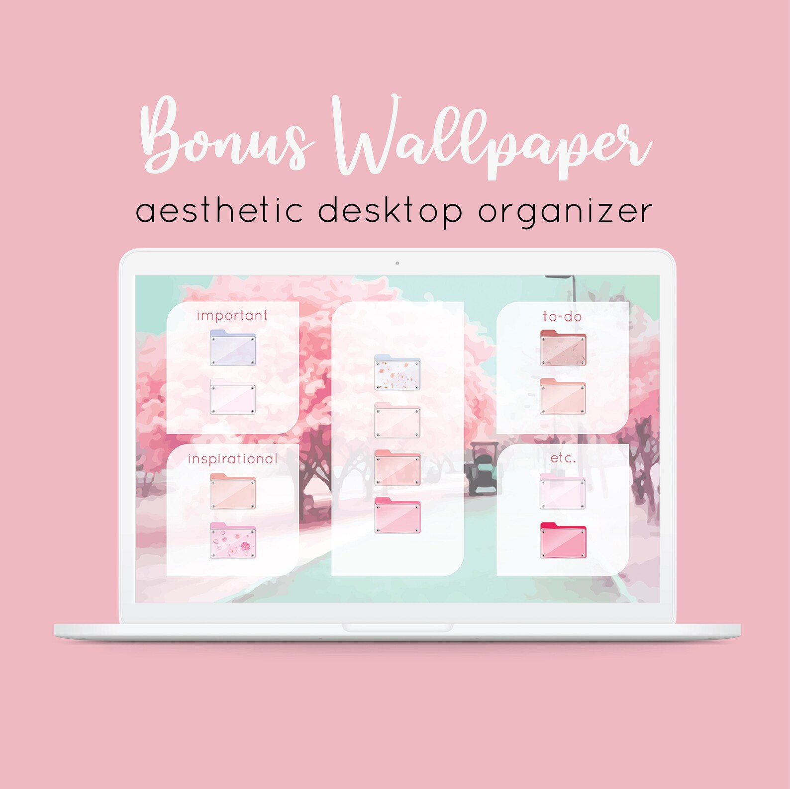 Transparent Cherry Blossom Mac Folder Icons Aesthetic Mac Folder Icons ...