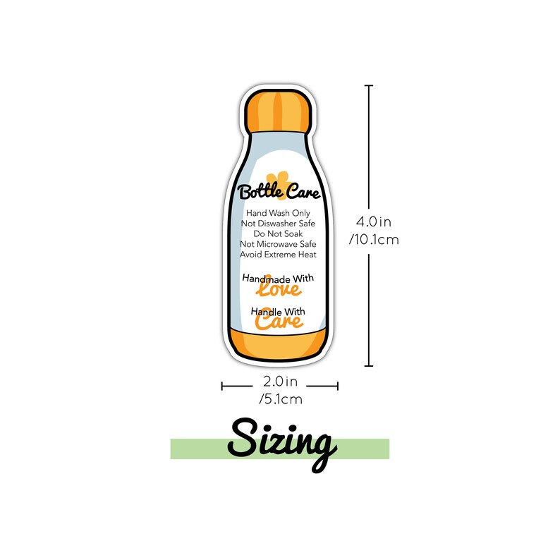 PRINTABLE Water Bottle Care Cards Water Bottle Care Instructions Water ...