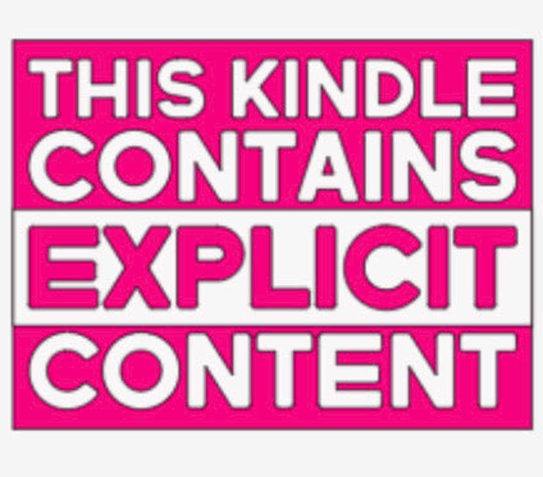 This Kindle Contains Explicit Content Decal - Etsy