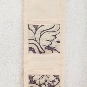 Mail Organizer Storage Wall Fabric Organize Entry Way Two Pockets ...