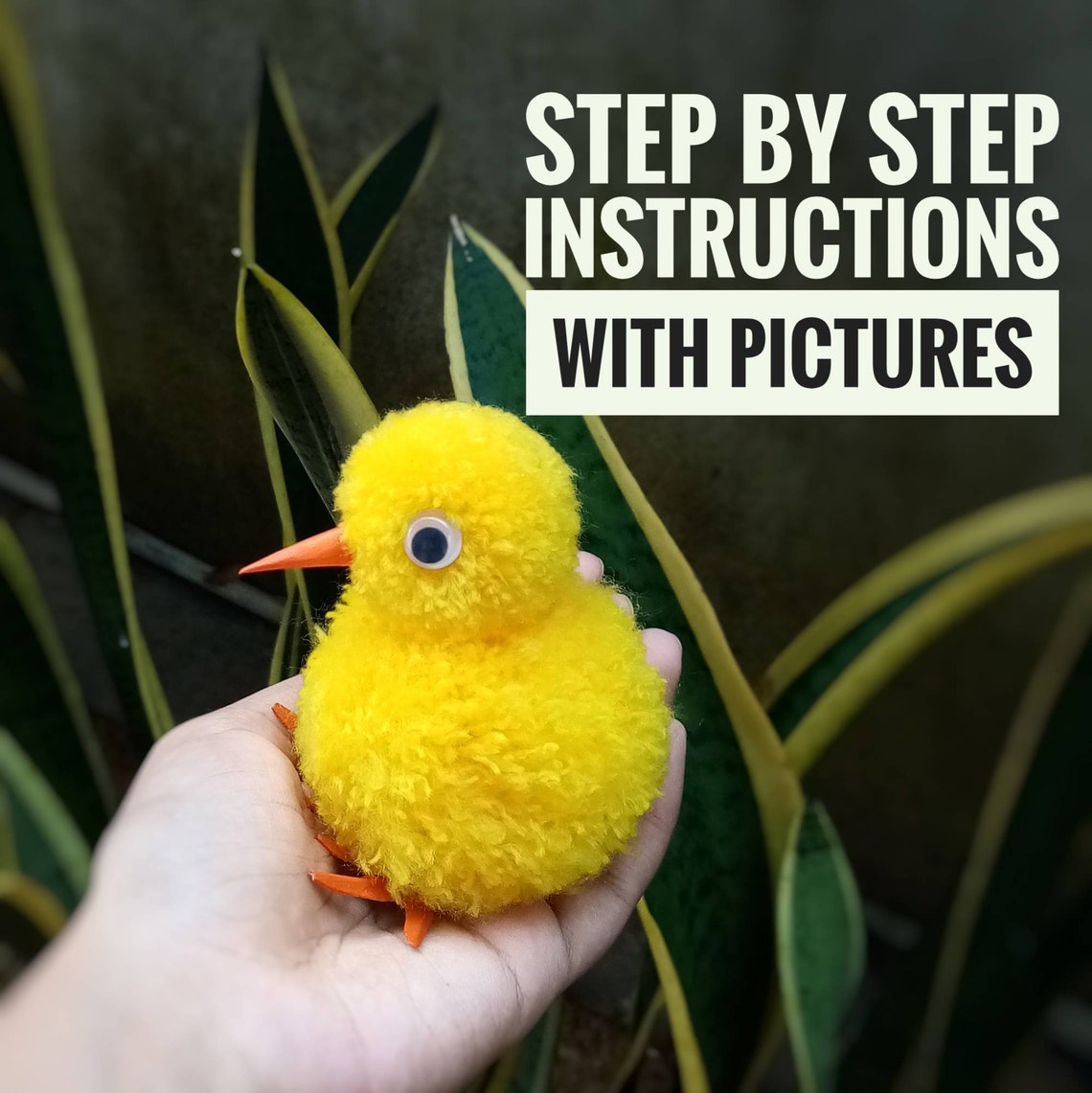 Chicken Pattern Toy Chicken Tutorial Pdf Yarn Toy Chicken - Etsy UK