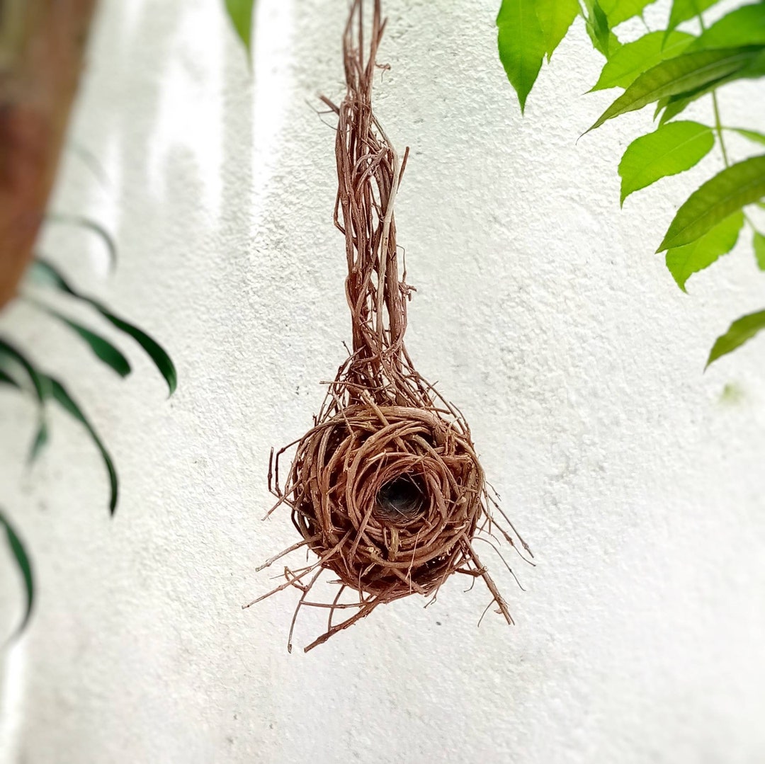 Hanging Bird Nest, Realistic Hanging Nest Christmas Tree Indoor Nest ...