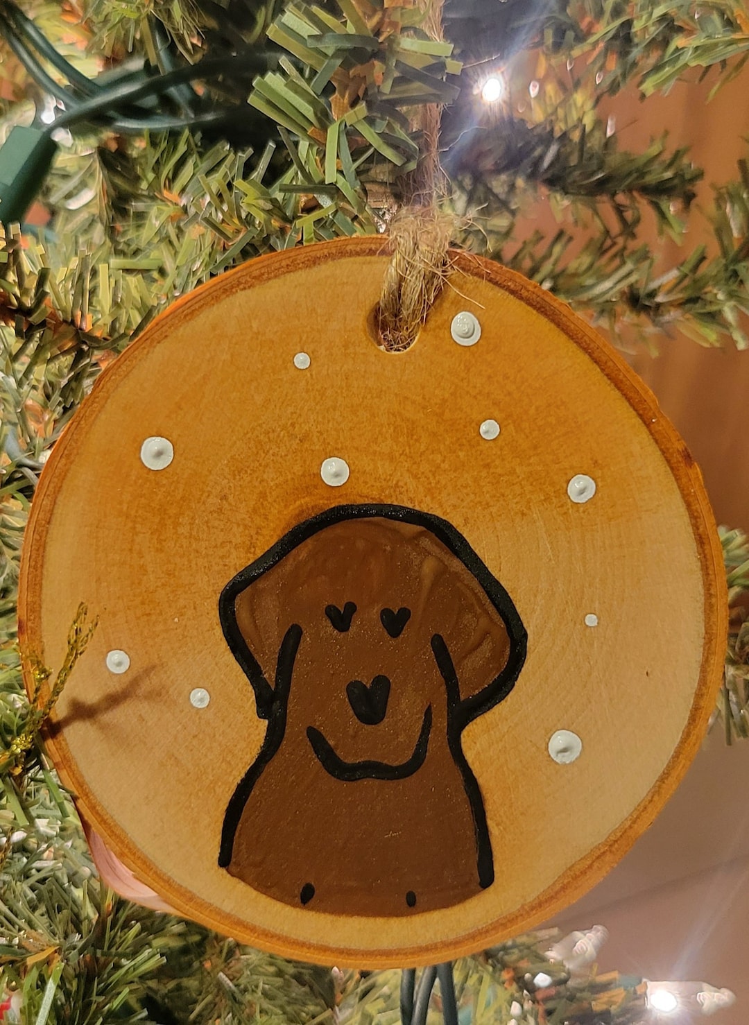 Lab, Labrador Retriever, Chocolate, Black, Yellow Ornament - Etsy
