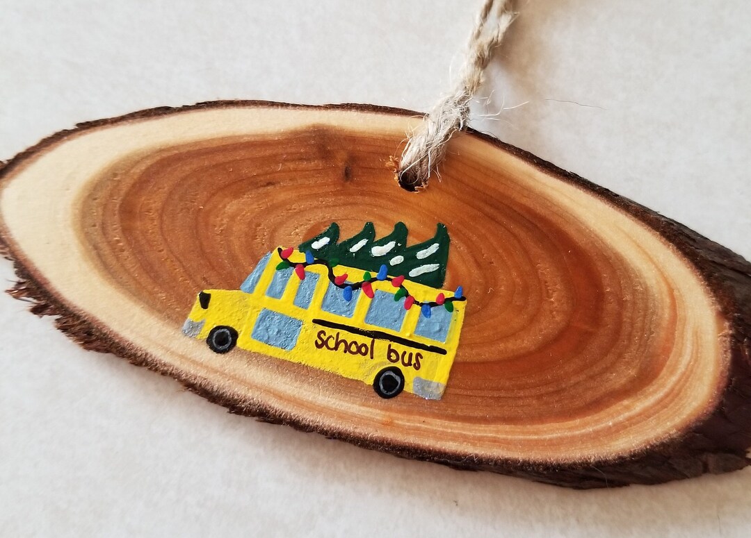 School Bus, Bus Driver Ornament - Etsy