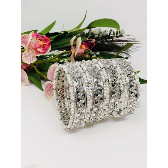 AARNA Mirror Bangles - Etsy