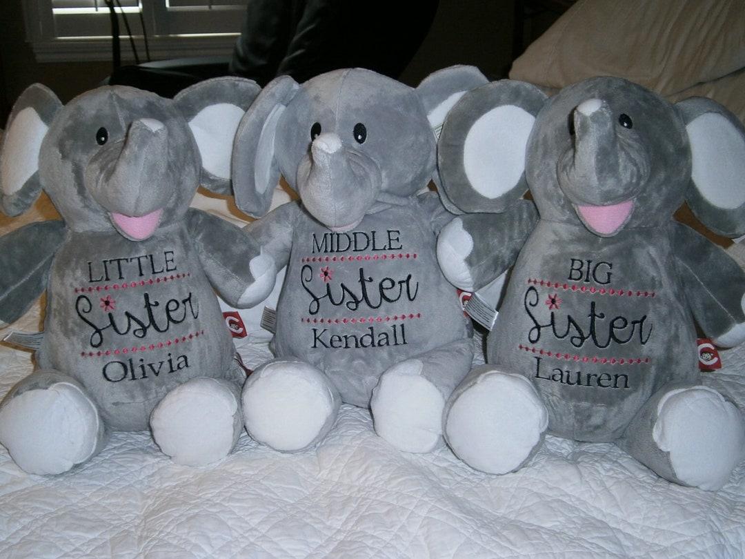 Personalized Plush, Personalized Stuffed Animals,personalized Elephant ...