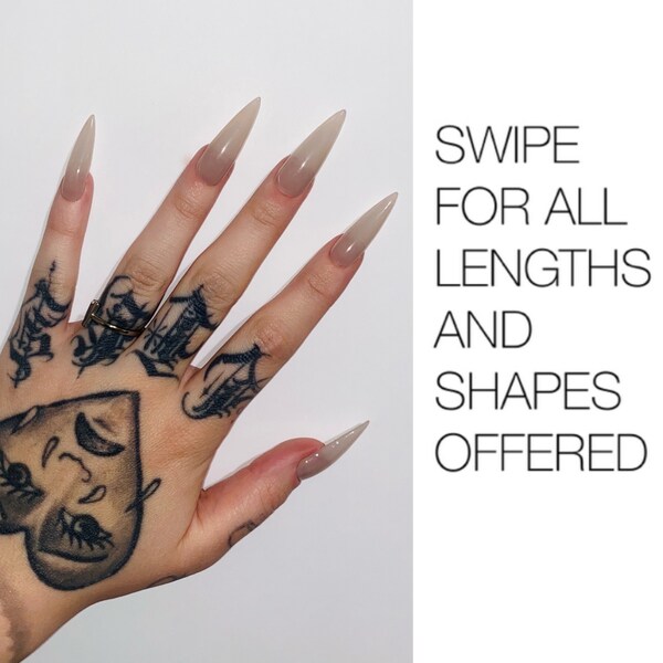 Goth Nails - Etsy