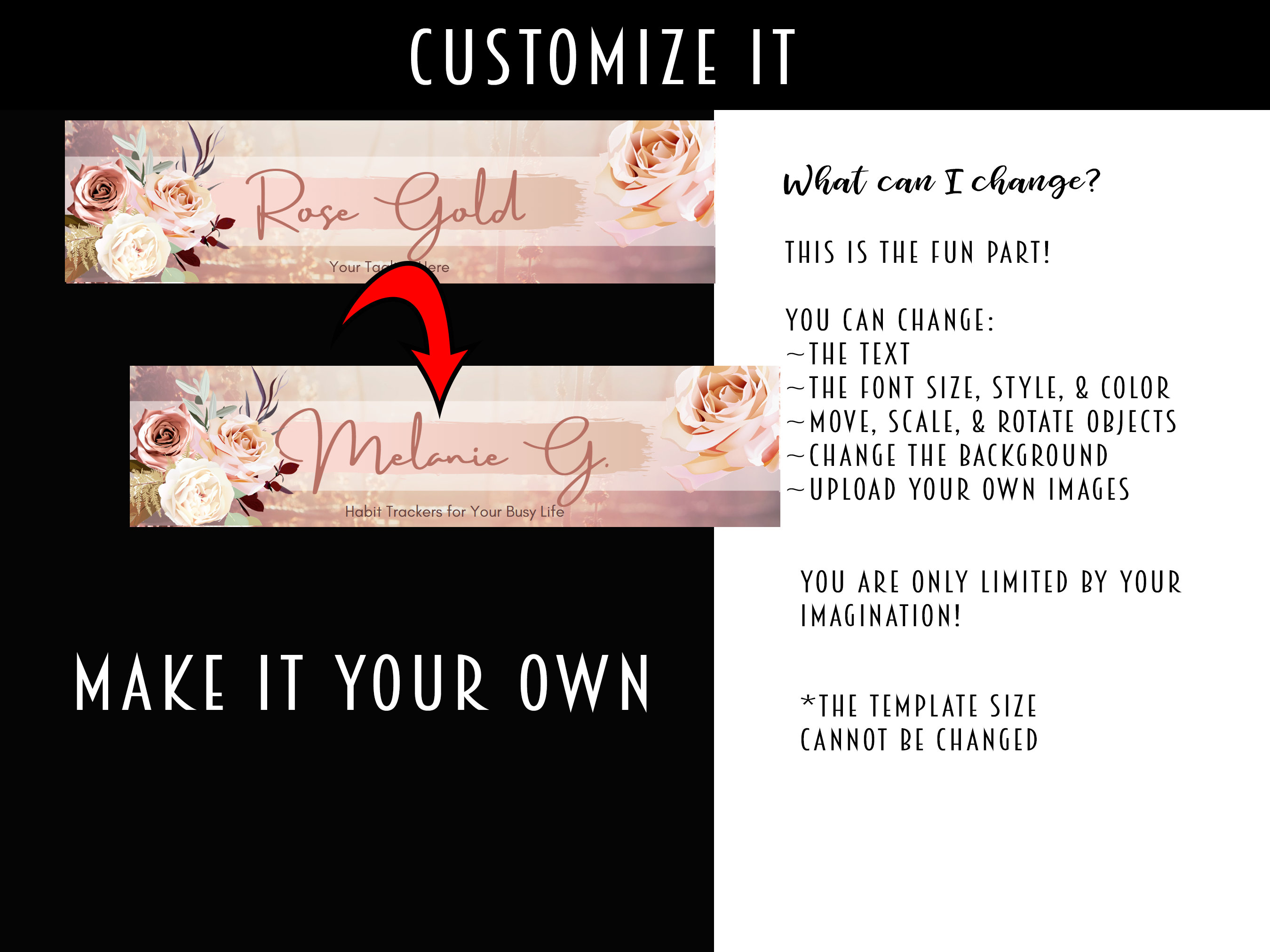 Etsy Banner Branding Kit. Includes Customizable Etsy Covers and Images ...