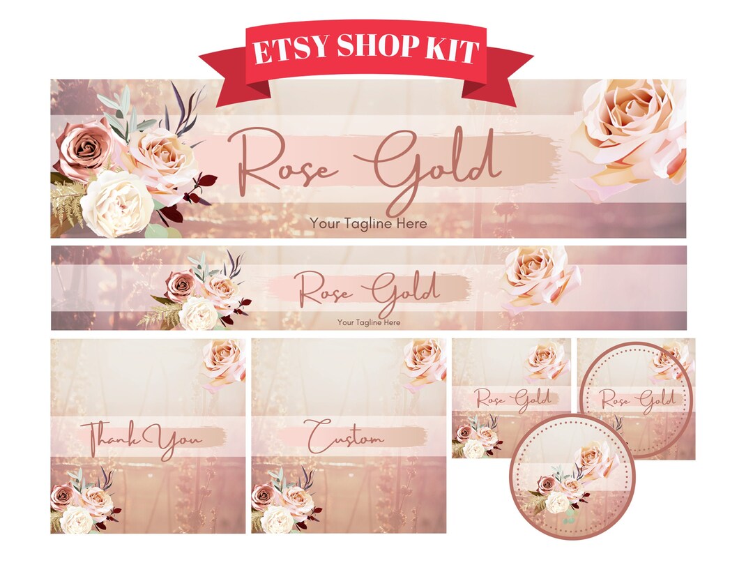 Etsy Banner Branding Kit. Includes Customizable Etsy Covers and Images ...