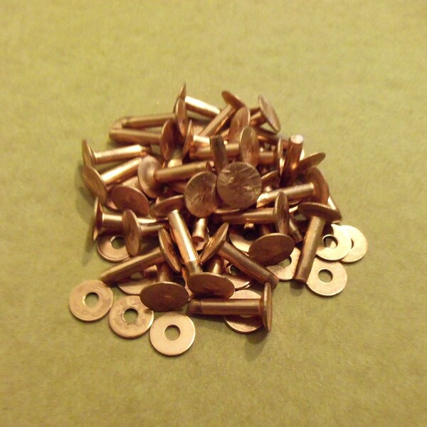 Copper Rivets - Etsy