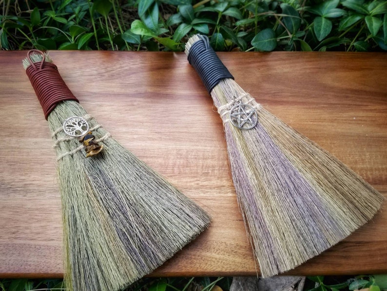 Witches Altar Besom Handheld Wiccan Broom Pagan Crystal - Etsy