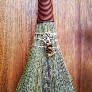 Witches Altar Besom Handheld Wiccan Broom Pagan Crystal | Etsy