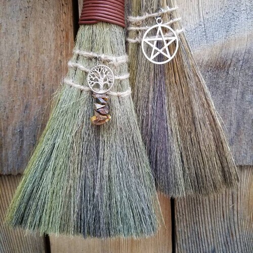 Witch Broom Altar Besom Pagan Protection Besom Wicca - Etsy