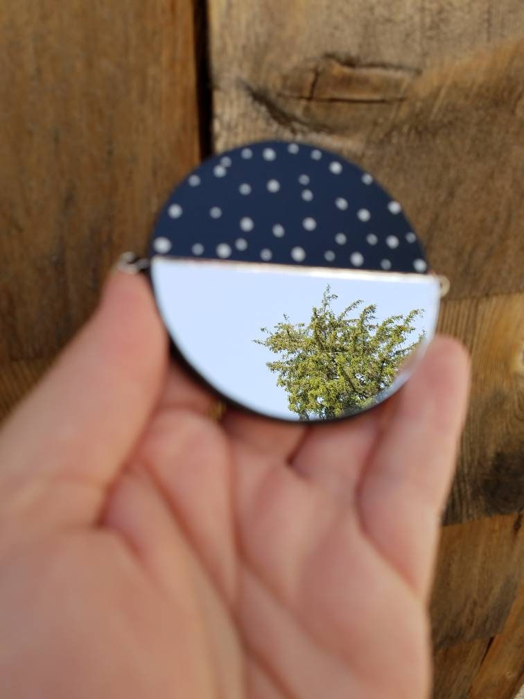 Mirror Moon Phases Lunar Wooden Wall Hanging Wiccan Moon - Etsy