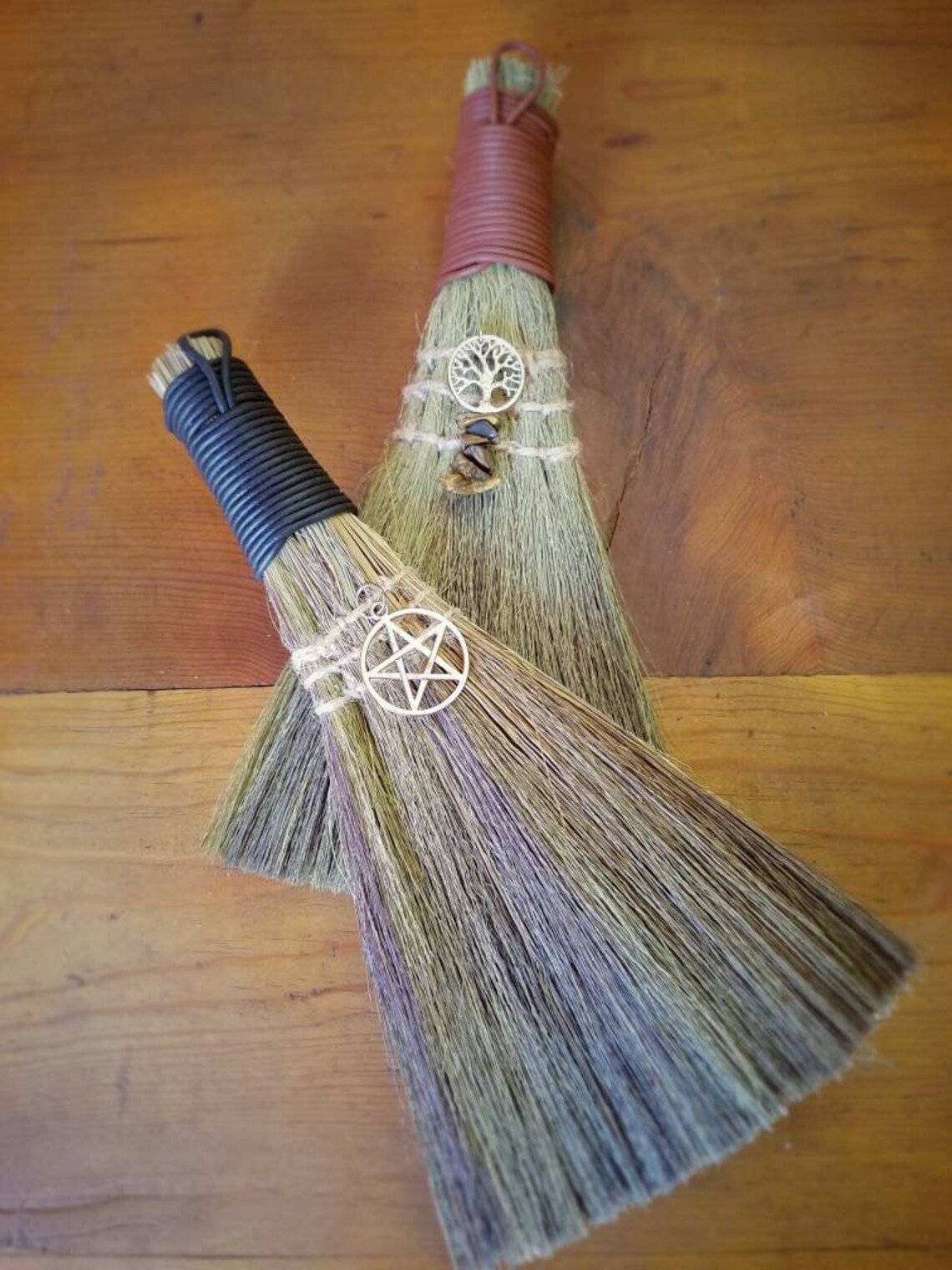 Witches Altar Besom Handheld Wiccan Broom Pagan Crystal | Etsy