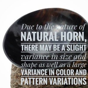 Buffalo Horn Scrying Bowl, Large Hand Carved Polished Buffalo Horn ...
