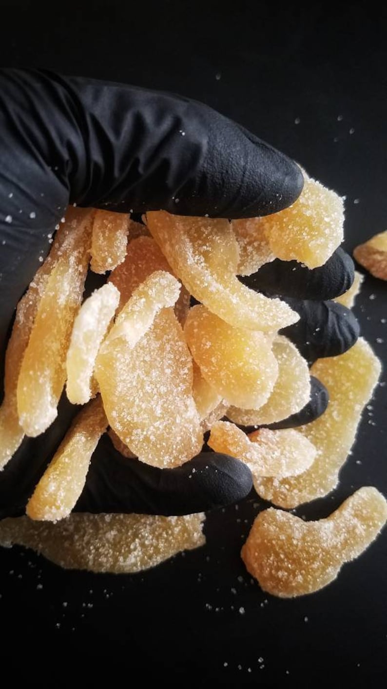 Organic Candied Ginger Crystallized Candied Ginger Root Large - Etsy
