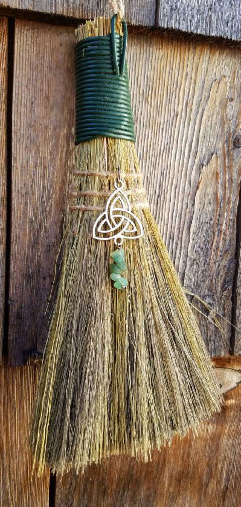 Witches Altar Besom Handheld Wiccan Broom Pagan Crystal - Etsy